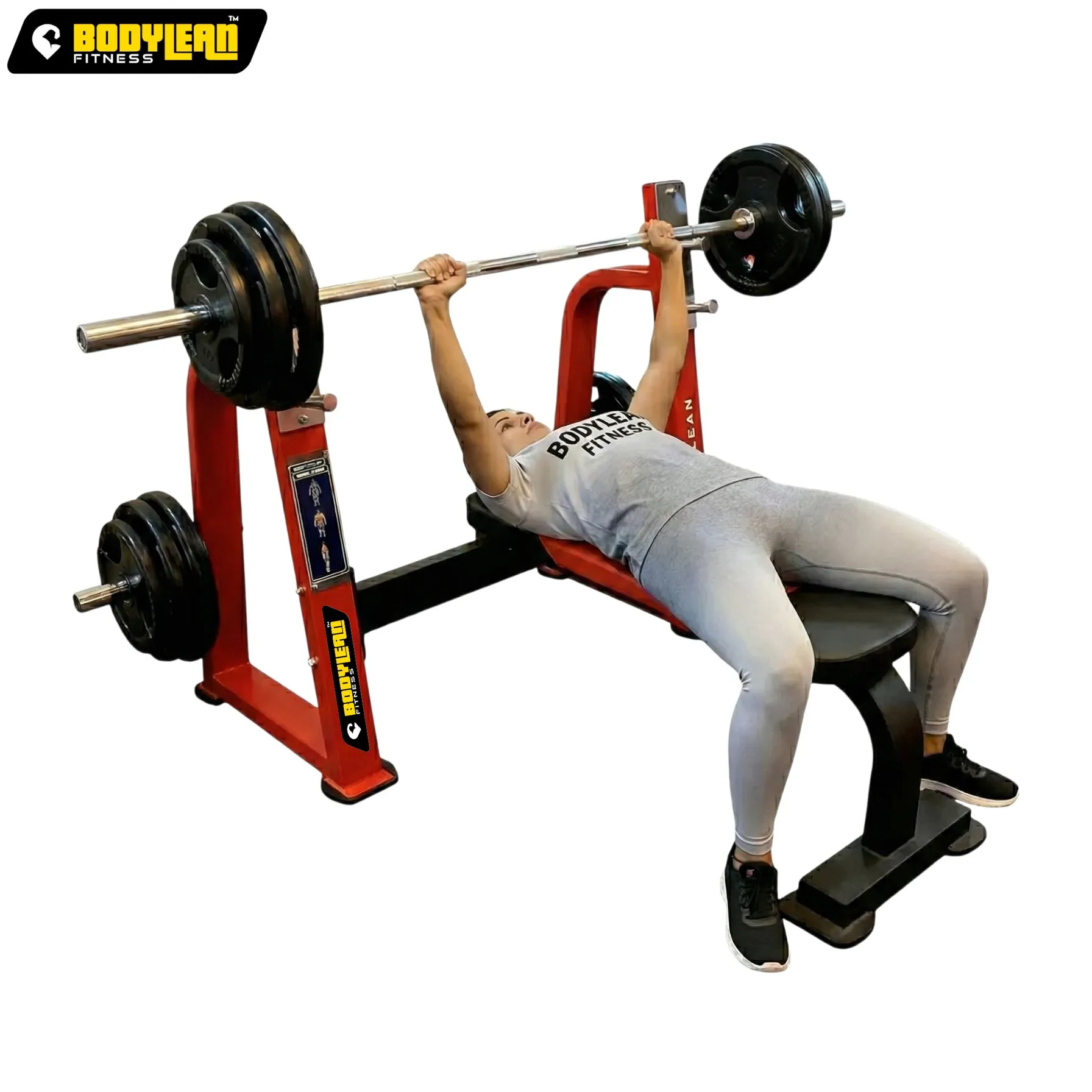 flat bench press barbell