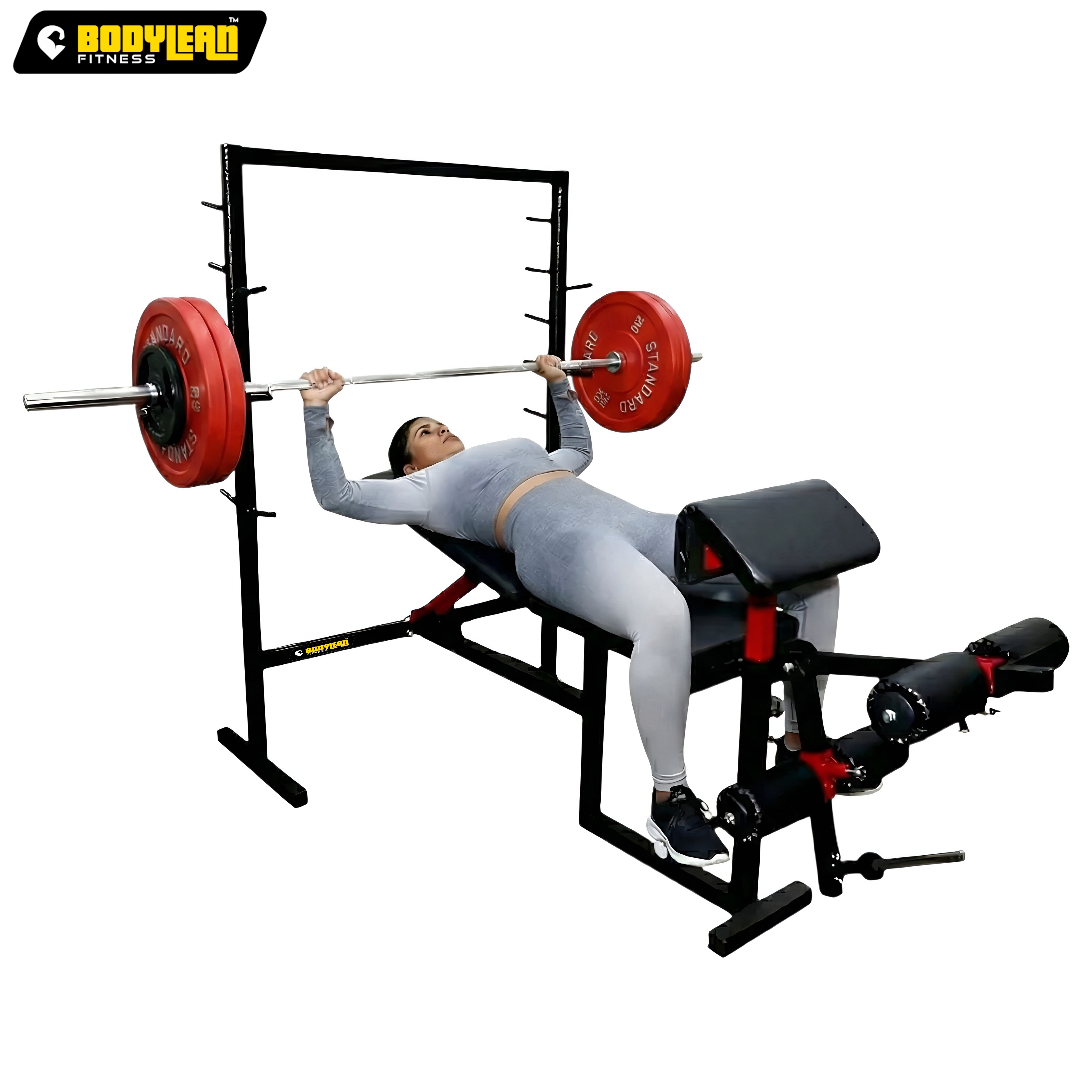 Olympic Bench Press – Incline, Decline & Flat and bicep curl leg curl ...